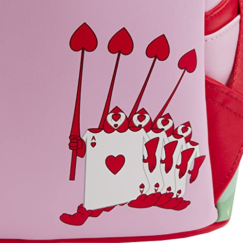 Loungefly Disney Alice in Wonderland Painting the Roses Red Womens Double Strap Shoulder Bag Purse