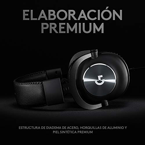Logitech G PRO X Gaming Headset (2nd Generation) with Blue Voice, DTS Headphone 7.1 and 50 mm PRO-G Drivers, for PC, Xbox One, Series X|S,PS5,PS4, Nintendo Switch, Black (Renewed)