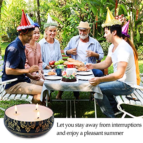 Amastika Citronella Candles Outdoor Large 3 Wicks Natural Soy Wax Candle for Home Patio in Summer, 3 Packs, 1 X 13.5oz
