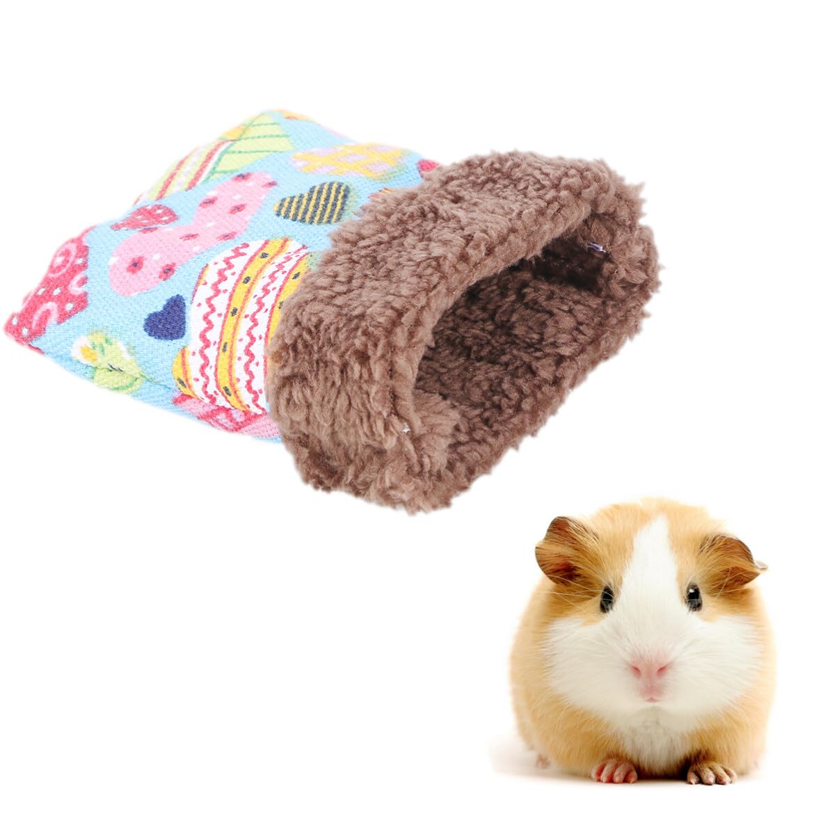 POPETPOP 3pcs Chinchilla Bedding Fleece Sleeping Bag Hamster Cage Bedding Guinea Pig Bed Pet Bed House Hamster Sleeping Bag Bed Linings Hug Cup Cotton Nest Mice Warm Mat Hamster House Bed