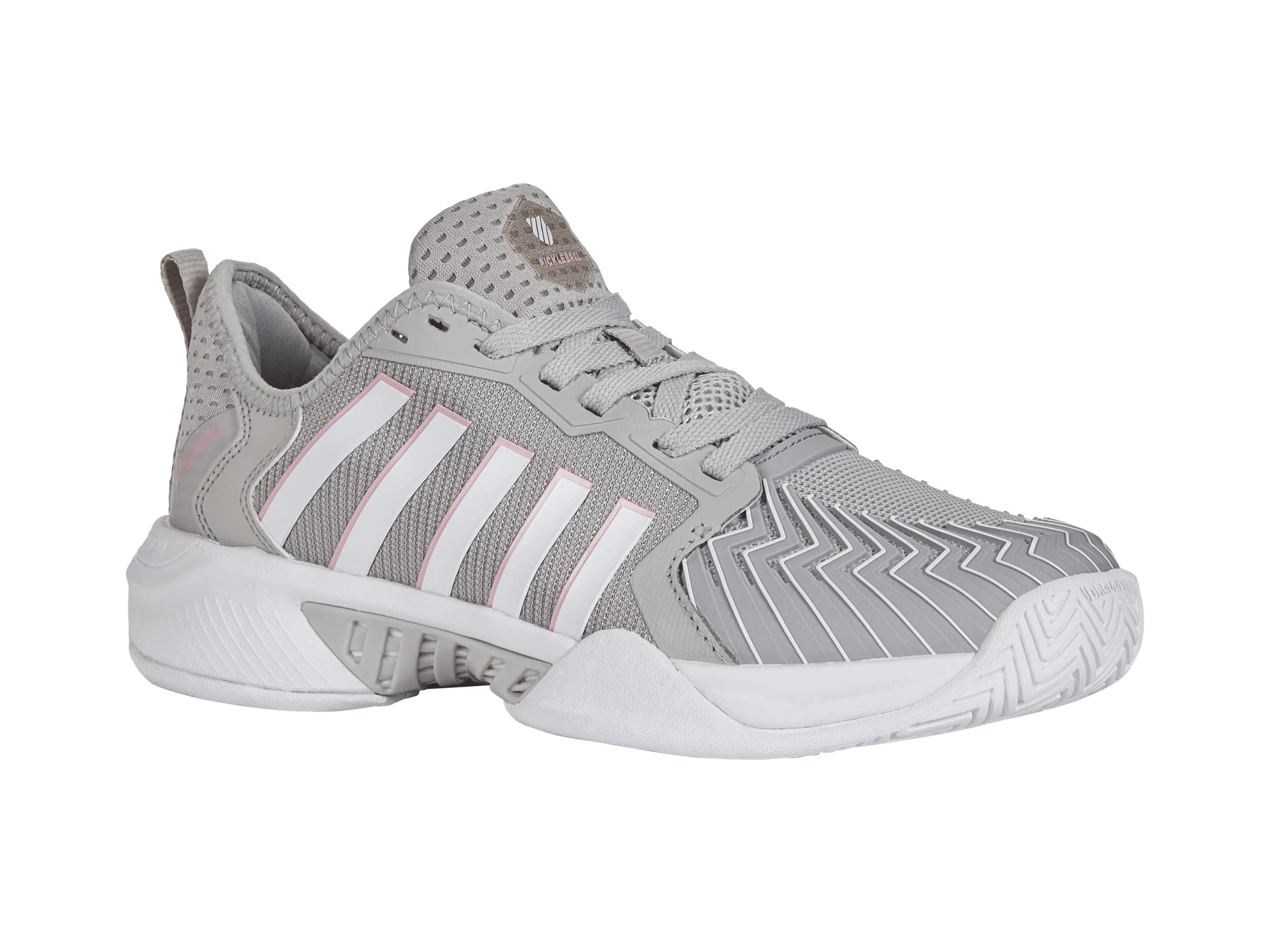 K-Swiss Women's Pickleball Supreme Shoe, Vapor Blue/White/Coral Blush, 7 M
