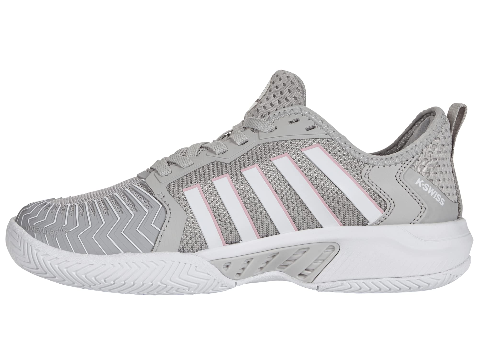 K-Swiss Women's Pickleball Supreme Shoe, Vapor Blue/White/Coral Blush, 7 M