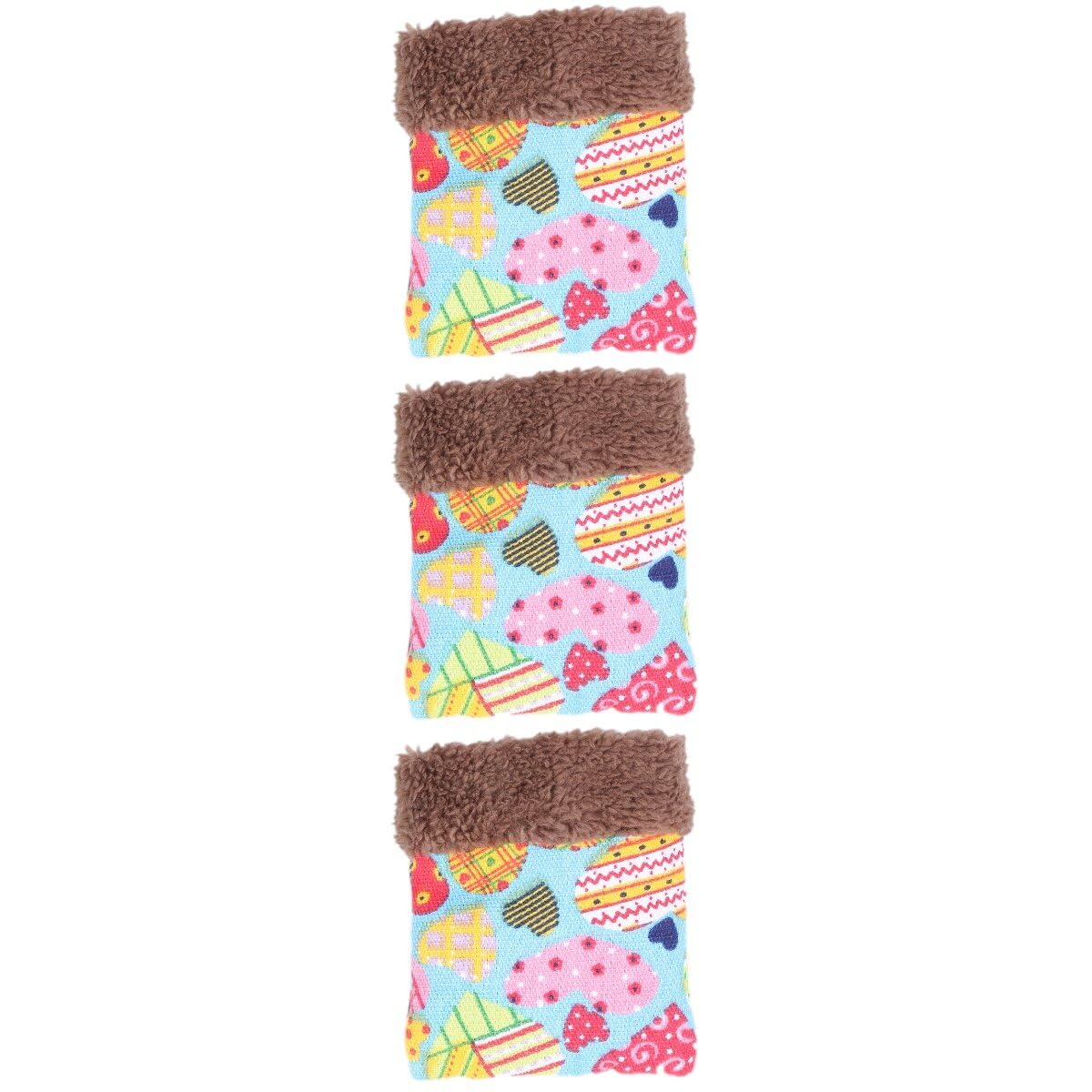POPETPOP 3pcs Chinchilla Bedding Fleece Sleeping Bag Hamster Cage Bedding Guinea Pig Bed Pet Bed House Hamster Sleeping Bag Bed Linings Hug Cup Cotton Nest Mice Warm Mat Hamster House Bed