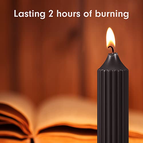 EROKAY Low Temperature Candles, Romantic Candles for Wedding Home (Black)