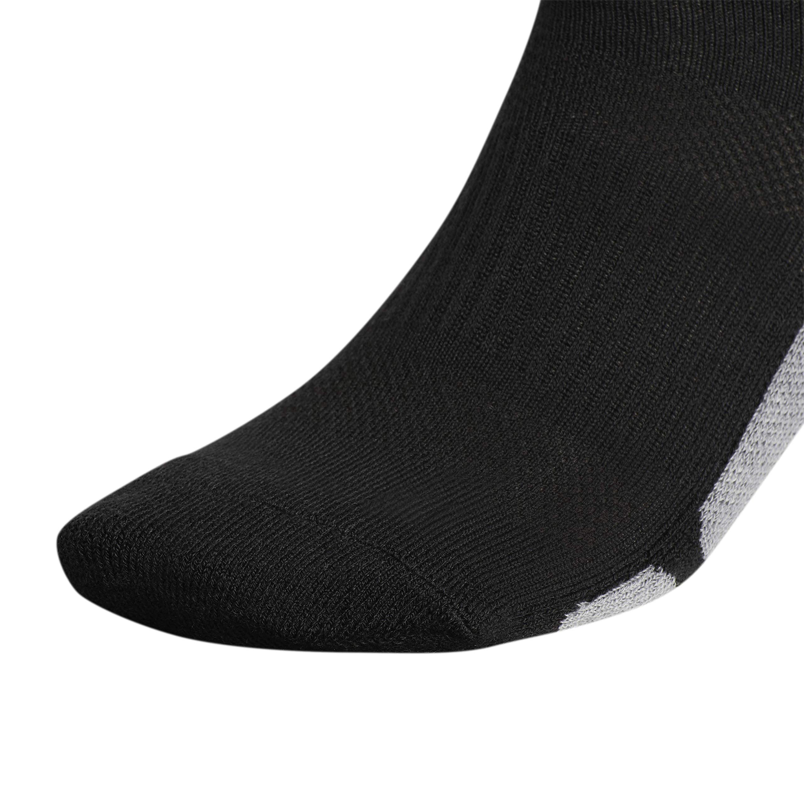 adidas Utility All Sport Over The Calf (OTC) Socks (1-Pair), Black/Light Onix Grey/White, X-Small