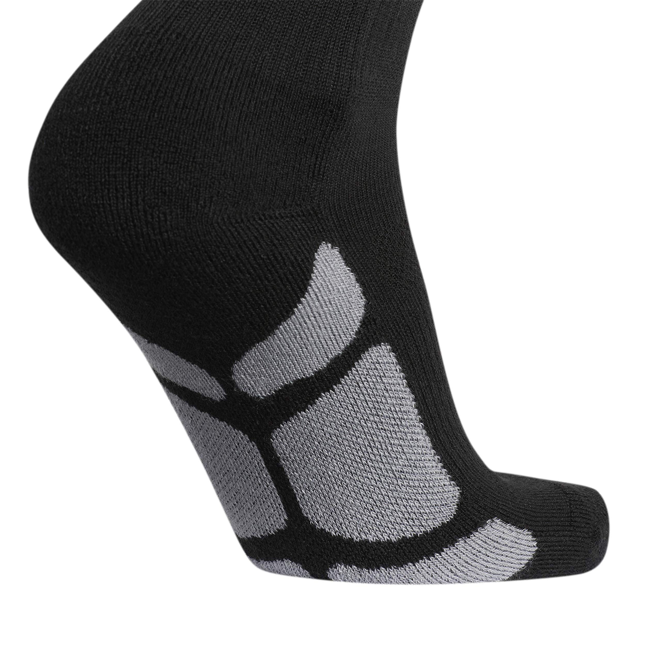 adidas Utility All Sport Over The Calf (OTC) Socks (1-Pair), Black/Light Onix Grey/White, X-Small