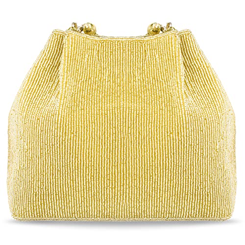 Aheli Indian Potli Bags for Women Evening Bag Clutch Ethnic Bride Purse with Drawstring (P58)