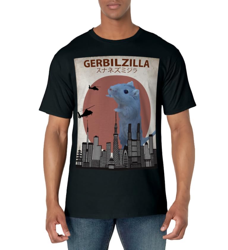 Gerbilzilla Funny Gerbil T-Shirt | Gift for Gerbil Lovers T-Shirt