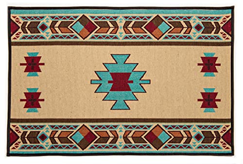 Kinara Carrizo Area Rug â Southwestern Native American Design â Beautiful and Unique Pattern â Fine Weaving and Quality Material for Everyday Use â Non-Skid â 3x2 feet