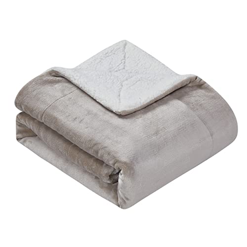 Thesis Sherpa Fleece Throw Blanket for Couch Linen Throw Blanket β Fuzzy Cozy Warm Sherpa Blanket Throw, 50x60 Inches