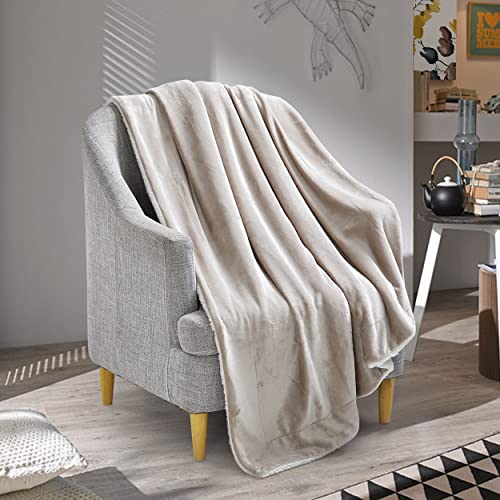 Thesis Sherpa Fleece Throw Blanket for Couch Linen Throw Blanket β Fuzzy Cozy Warm Sherpa Blanket Throw, 50x60 Inches