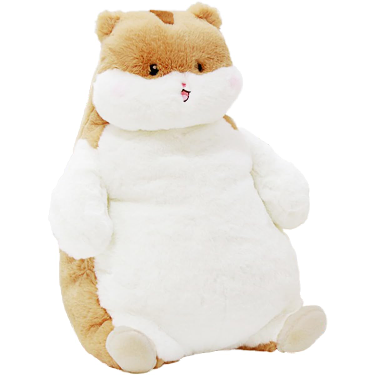 ARELUX Cute Hamster Plush Stuffed Animal Hugging Pillow: Soft Large Sleeping Body Warm Fluffy Pillow for Kids Adorable Chubby Hamster Plushie Toy Creative Gift for Girls Dormitory(17.7in)