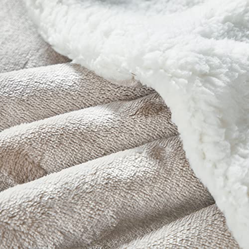 Thesis Sherpa Fleece Throw Blanket for Couch Linen Throw Blanket β Fuzzy Cozy Warm Sherpa Blanket Throw, 50x60 Inches