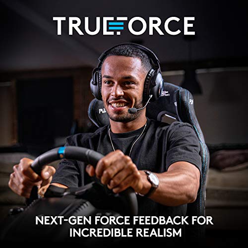 Logitech G923 Racing Wheel and Pedals for Xbox X|S, Xbox One and PC featuring TRUEFORCE up to 1000 Hz Force Feedback, Responsive Pedal, Dual Clutch Launch Control, and Genuine Leather Wheel Cover