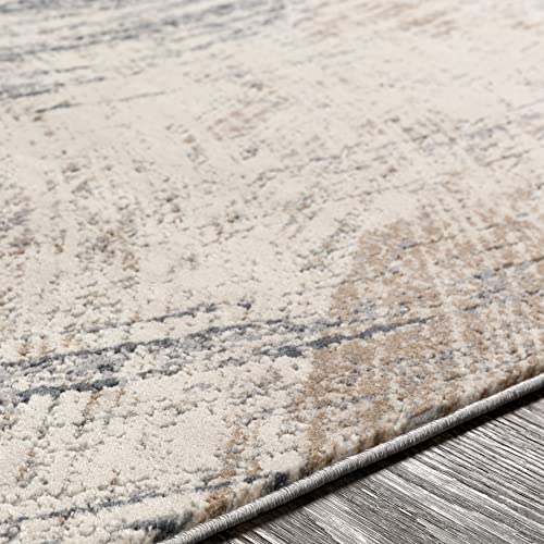 Mark&Day Area Rugs, 8x10 Pontoise Modern Charcoal Area Rug Gray Brown Cream Carpet for Living Room, Bedroom or Kitchen (7'10" x 10'2")