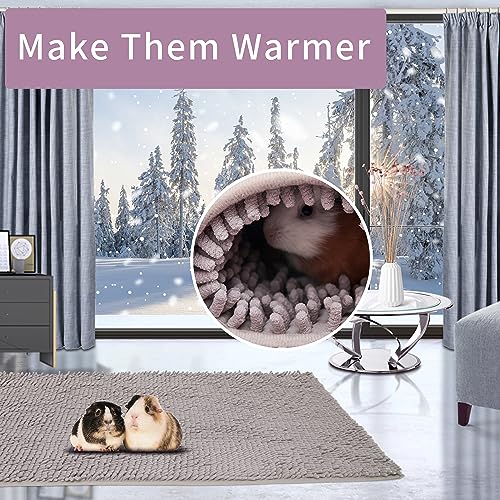 DZWLKJ Guinea Pig Fleece Bedding Cage Liners, 2 Pcs 47" X 24" Blanket for Cage, Pee Pads Washable Also for Chinchilla, Ferret, Hedgehog, Hamster, Rabbit, Rat, Bunny and Other Small Animal Cage