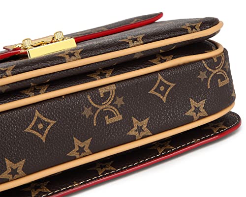 MESSGAIL Crossbody Bags for Women Classic Shoulder Handbags Ladies Clutch Purses with Wide Adjustable Strap