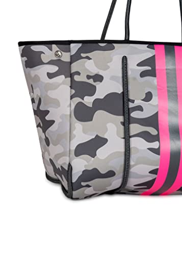 Haute Shore - Greyson Cairo Neoprene Tote Bag w/Zipper Wristlet Inside, One_Size