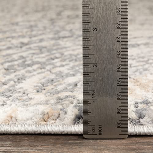 Mark&Day Area Rugs, 8x10 Pontoise Modern Charcoal Area Rug Gray Brown Cream Carpet for Living Room, Bedroom or Kitchen (7'10" x 10'2")