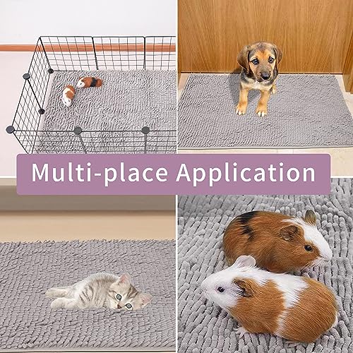 DZWLKJ Guinea Pig Fleece Bedding Cage Liners, 2 Pcs 47" X 24" Blanket for Cage, Pee Pads Washable Also for Chinchilla, Ferret, Hedgehog, Hamster, Rabbit, Rat, Bunny and Other Small Animal Cage