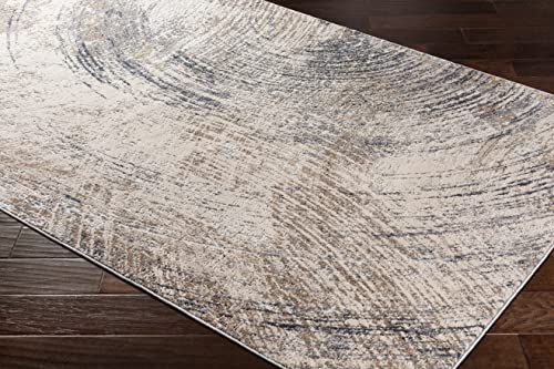 Mark&Day Area Rugs, 8x10 Pontoise Modern Charcoal Area Rug Gray Brown Cream Carpet for Living Room, Bedroom or Kitchen (7'10" x 10'2")