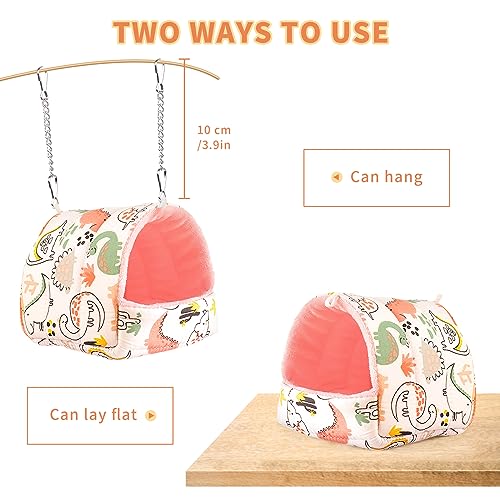 HPAWHOMEPART Parrot Bird Bed Hammock Winter Warm Bird Plush Nest Toy for Parakeet Comfortable Hanging Bird Bed for Cage (XL, Grey)