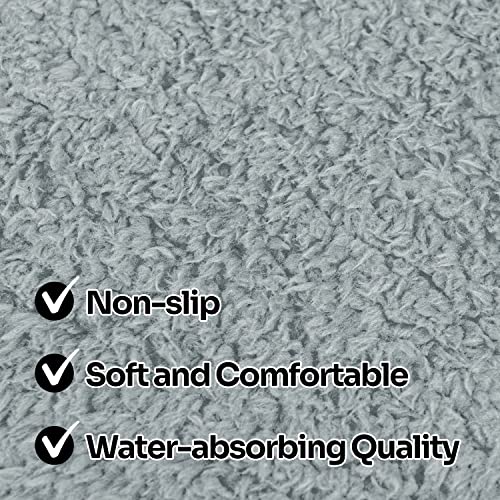 Oiibo 10PCS Guinea Pig Cage Liners Bed Mats 12"x12" with Borders, Small Animals Hedgehog Fleece Pee Pads Washable and Reusable for Pet Rabbit Dog Cat Playing or Sleeping Bedding Mat (Grey) (Grey)