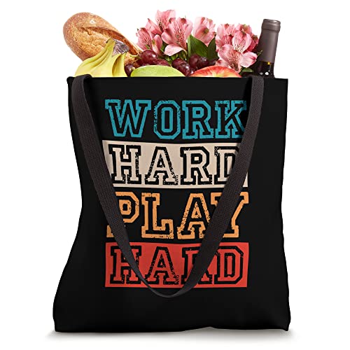 Work Hard Play Hard Team Sport Basketball Tote Bag