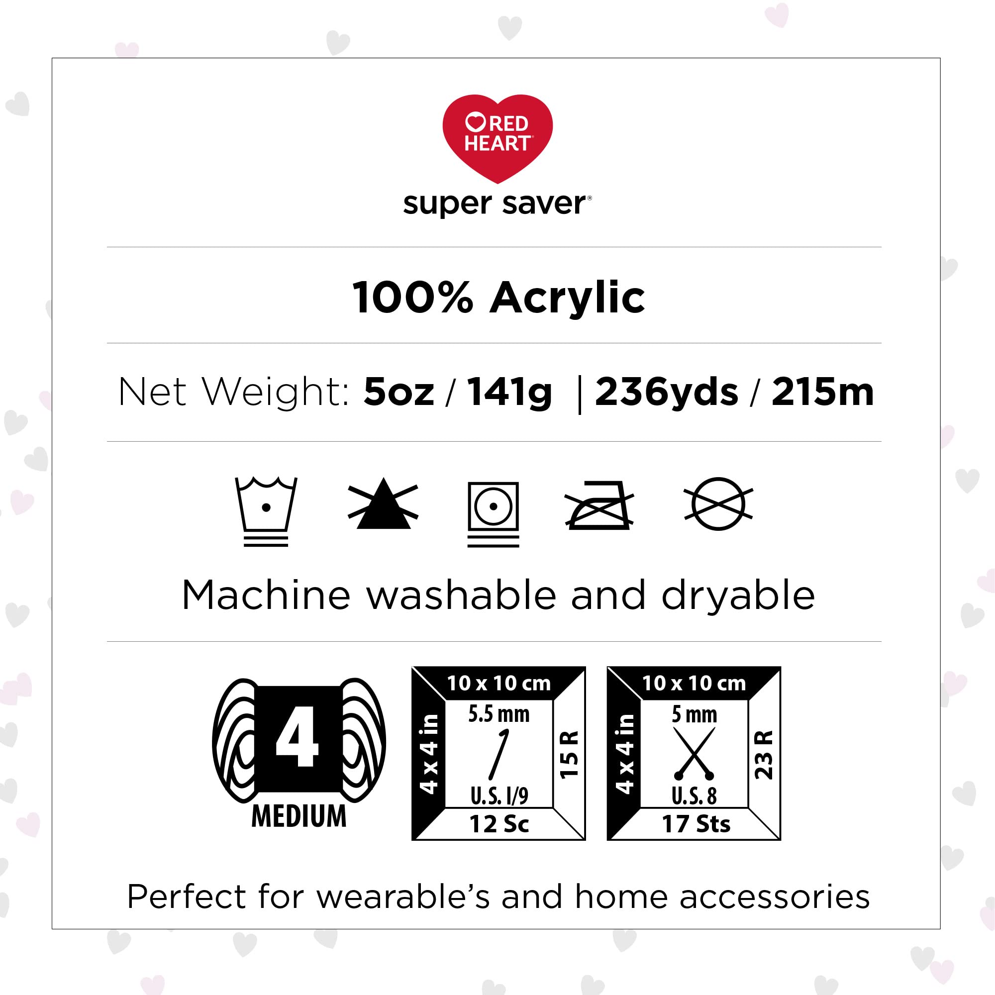 Red Heart Super Saver Favorite Stripe Yarn - 3 Pack of 141g/5oz - Acrylic - 4 Medium (Worsted) - 236 Yards - Knitting/Crochet