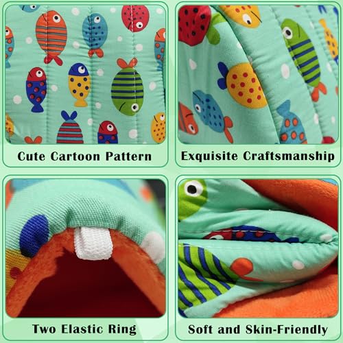 Small Guinea Pig Bed with 2 Hook, 7.48*7.09'' Young Guinea Pig Hideout Hamster Bed Rabbit House, Washable Warm Sleeping House for Small Pet, Ferret, Chinchilla, Bunnies| Winter & All Seasons