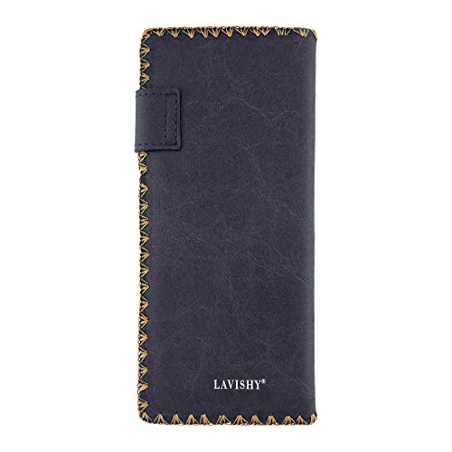 Skelapparel Divine Peacock Peacock Feather Embroidery Vegan Large Flat Wallet (Black)