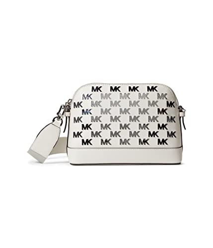 Michael Kors Jet Set Charm Large Dome Crossbody Optic White One Size