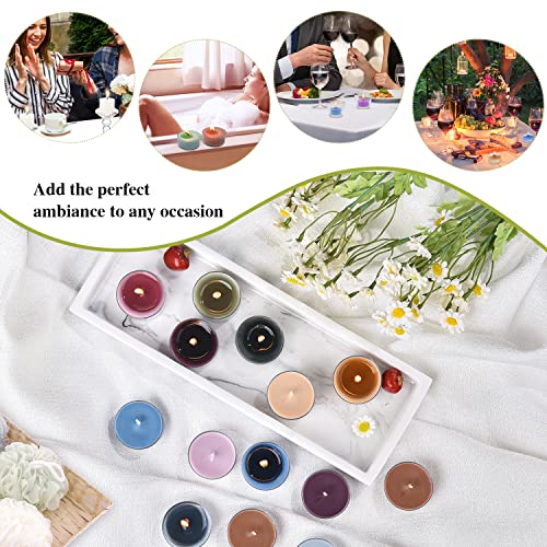 Sungmor 16 Pack Tea Lights Scented Candles, Small Premium Scented Tea Warmer Candles, Aromatherapy Relaxing Mini Tealight Candles for Beauty Salon Home Office, 100% Natural Soy Wax No Lead Smokeless