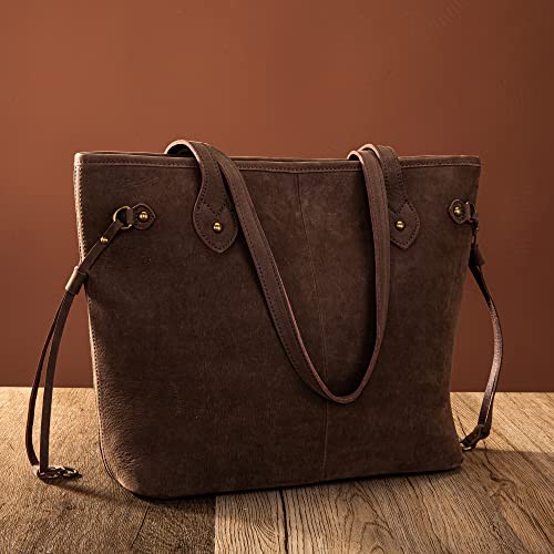 Montana West Tote Bag Concealed Carry Purses for Women Large Shoulder Handbags with Holster Coffee MWL-G002CF