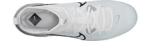Nike Alpha Huarache NXT DJ6517-100 White-Black-Wolf Grey Men's Metal Baseball Cleats 9 US
