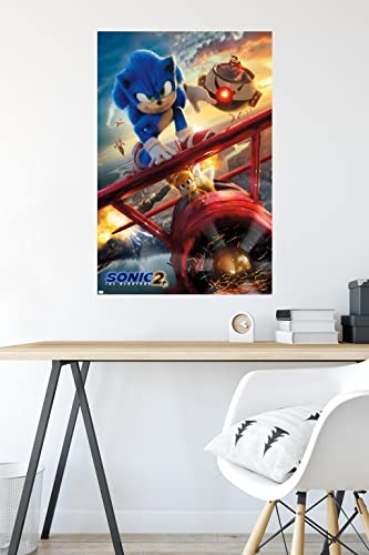 Trends International Sonic the Hedgehog 2 - Key Art Wall Poster, 22.375" x 34", Unframed Version