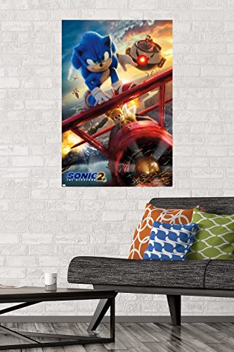 Trends International Sonic the Hedgehog 2 - Key Art Wall Poster, 22.375" x 34", Unframed Version