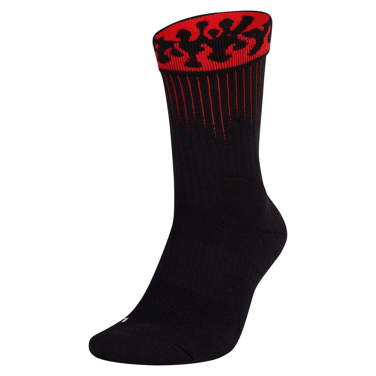 Nike Elite Fire Up Your Game Crew Socks (Black, Large)