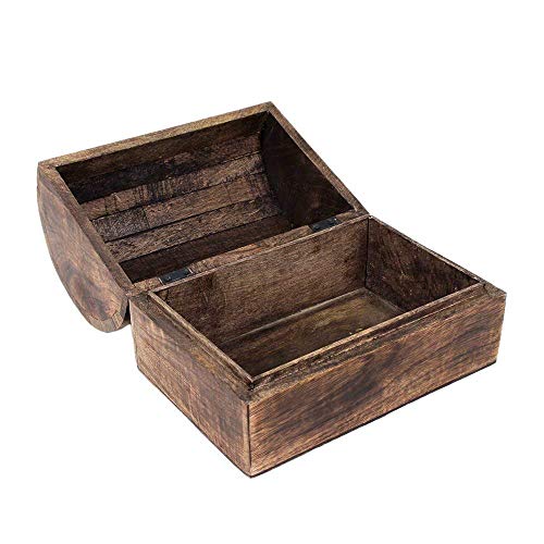 Ajuny Handcrafted Wooden Jewellery Box Organiser Multipurpose Keepsake Trinklet Storage Organizer Storage Box Case Holder Ring Necklace Earring Storage Mothers Day Gift for Women Girls