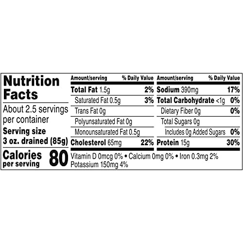 Swanson White Premium Chunk Chicken Breast with Rib Meat Packed in Water, 9.75 oz. (Pack of 12)