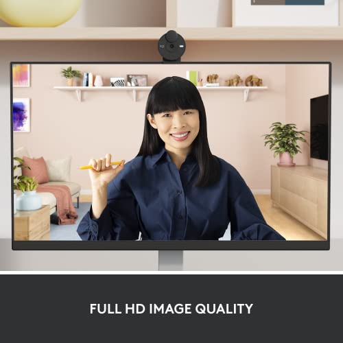 Logitech Brio 305 Full HD 1080P Webcam with Privacy Shutter, Mono Noise Reduction Mics, USB-C, Auto Light Correction, Works with Zoom, Microsoft Teams, Google Meet