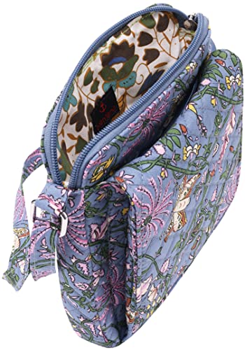 Brentano Cotton quilted crossbody wallet purse (BOHO WILDERNESS)