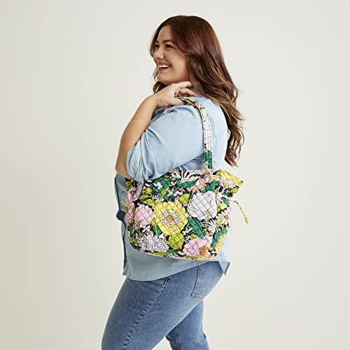 Vera Bradley Women's Cotton Glenna Satchel Purse, Kingbird Plaid, One Size