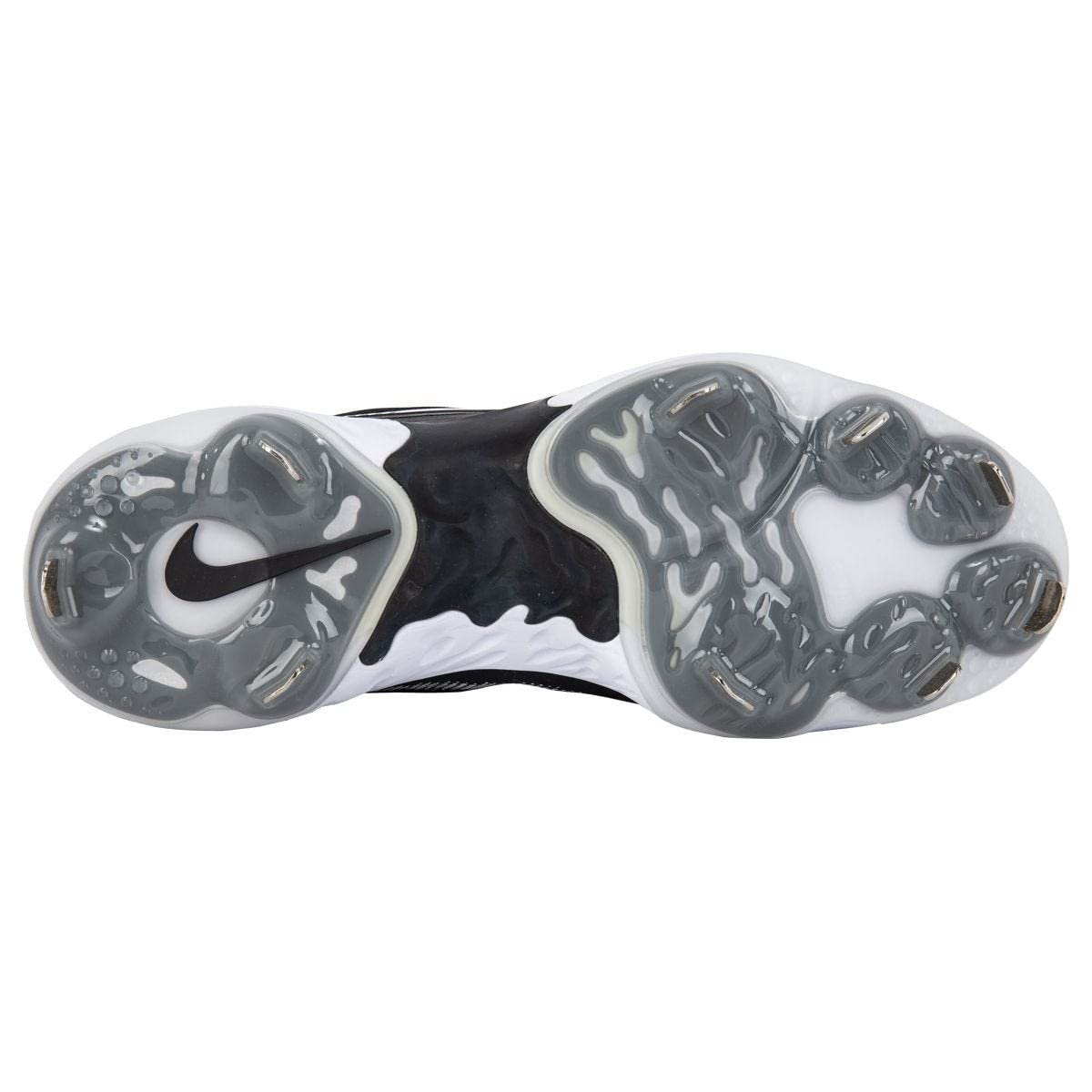Nike Alpha Huarache Elite 3 Adult Low Metal Baseball Cleats, Black/White, 8
