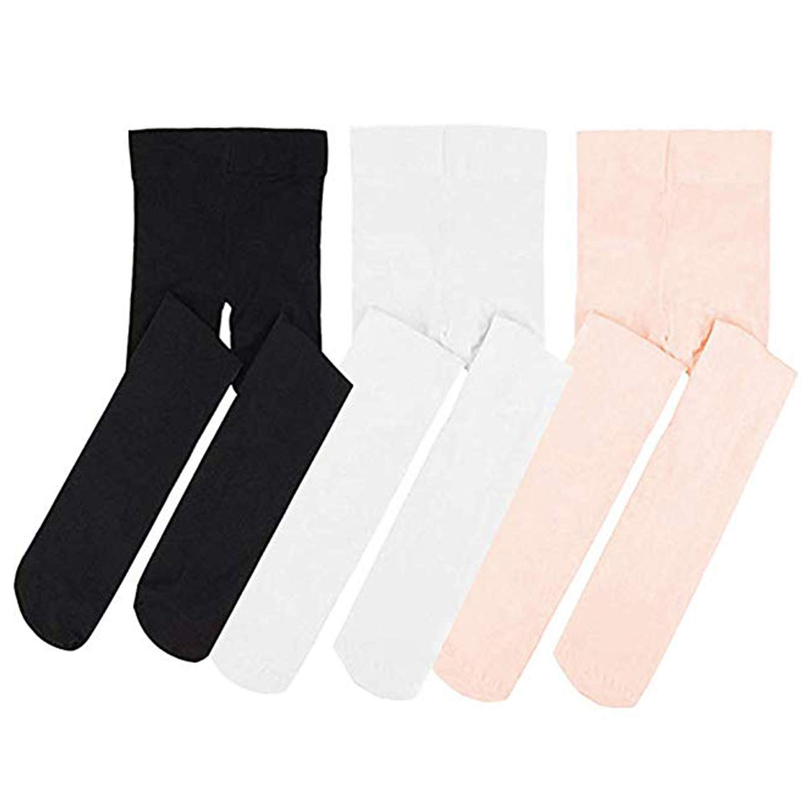 Stelle Girls Ballet Dance Students School Footed Tight (Toddler/Little Kid/Big Kid)(BP+WT+BK,6-8 Years)