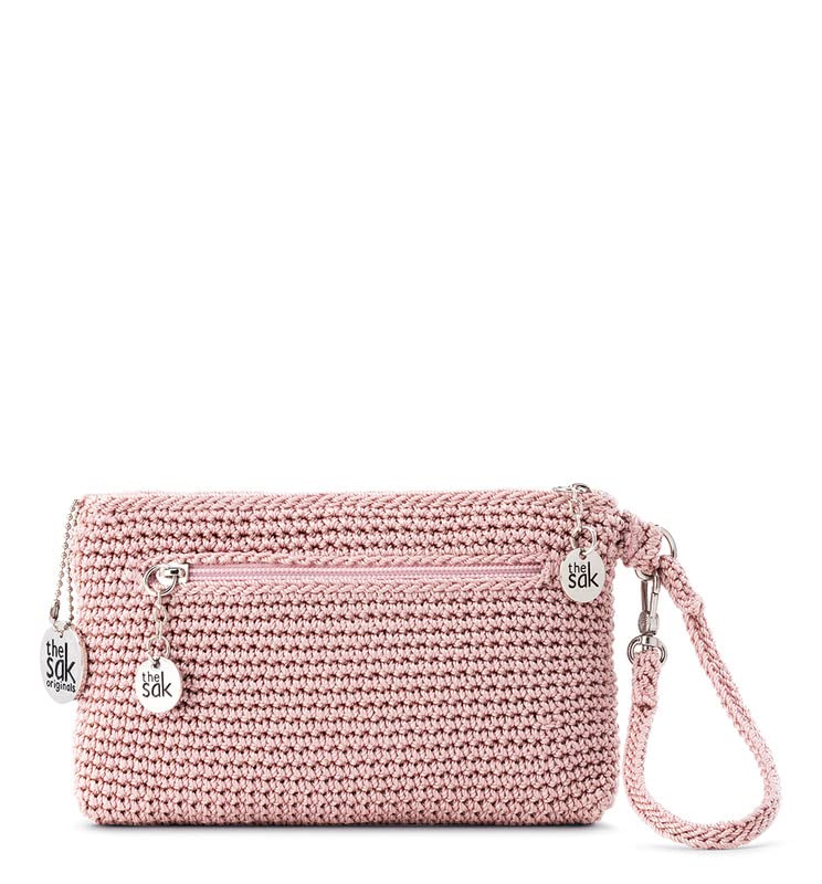 The Sak Crochet Craze Whatever Wristlet, Convertible Design, Seashell
