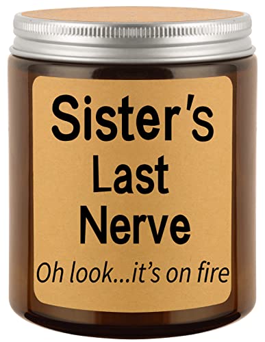 Sisters Gifts from Sister Birthday Gifts from Sister Candle, Christmas Day Gifts for Sister, Best Sister Birthday Gifts for Sister from Brother, Big Sister, Little Sister