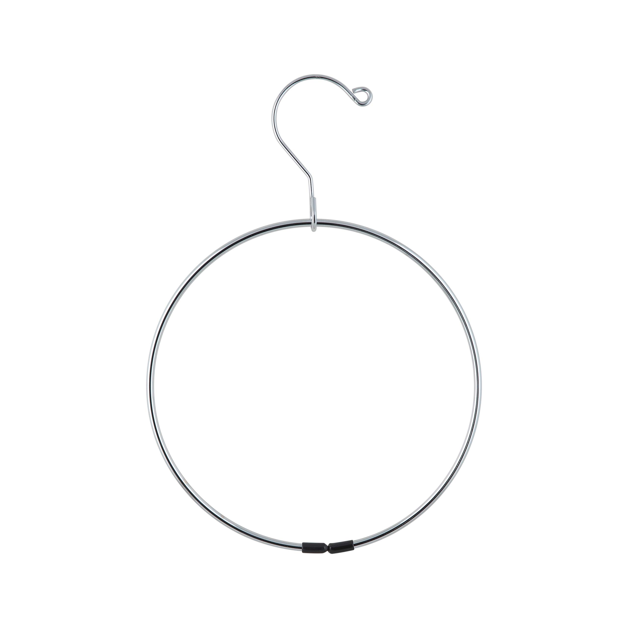 Organize It All Belt/Scarf Ring Hanger, Closet Storage, Rubber Coated Opening, Free Spinning