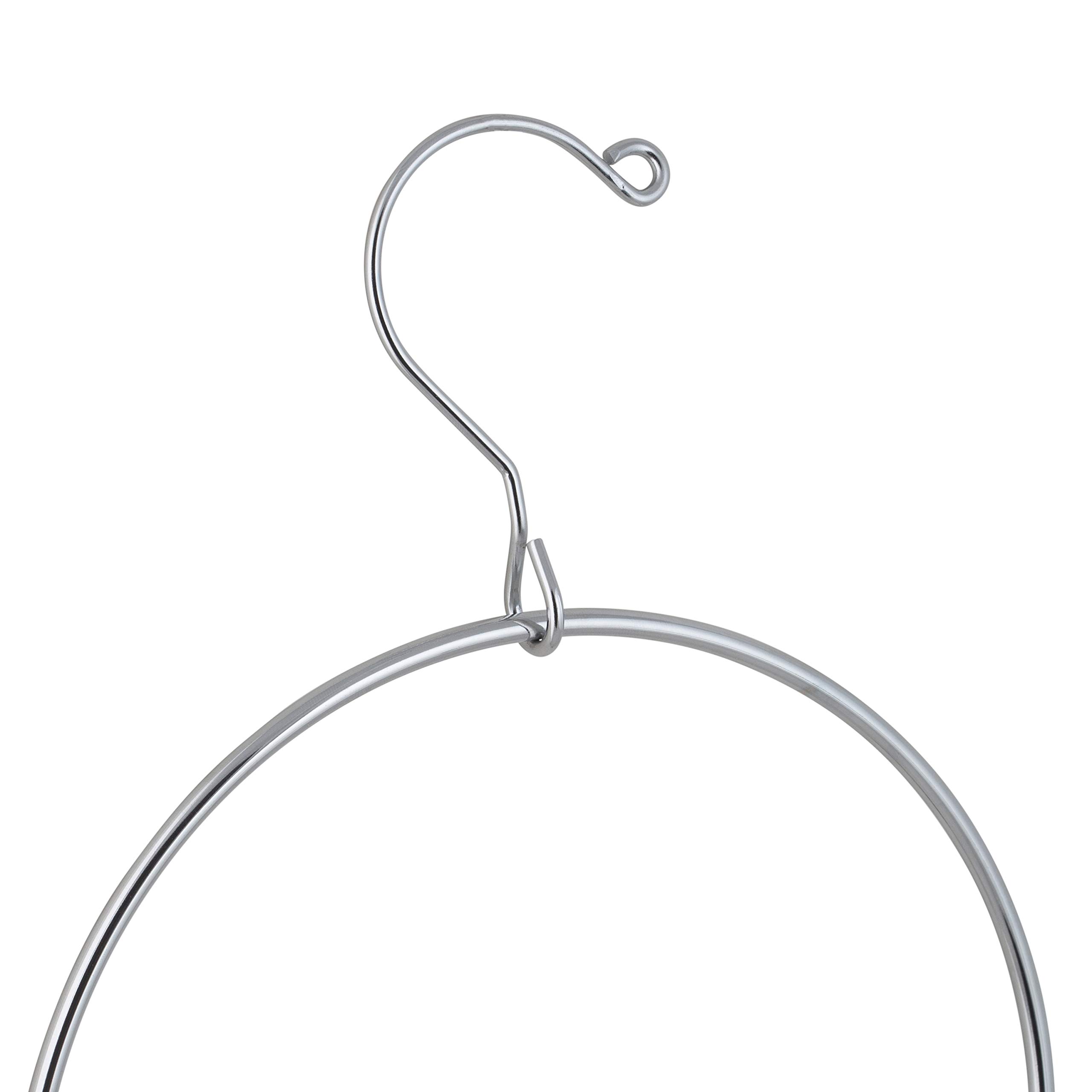 Organize It All Belt/Scarf Ring Hanger, Closet Storage, Rubber Coated Opening, Free Spinning
