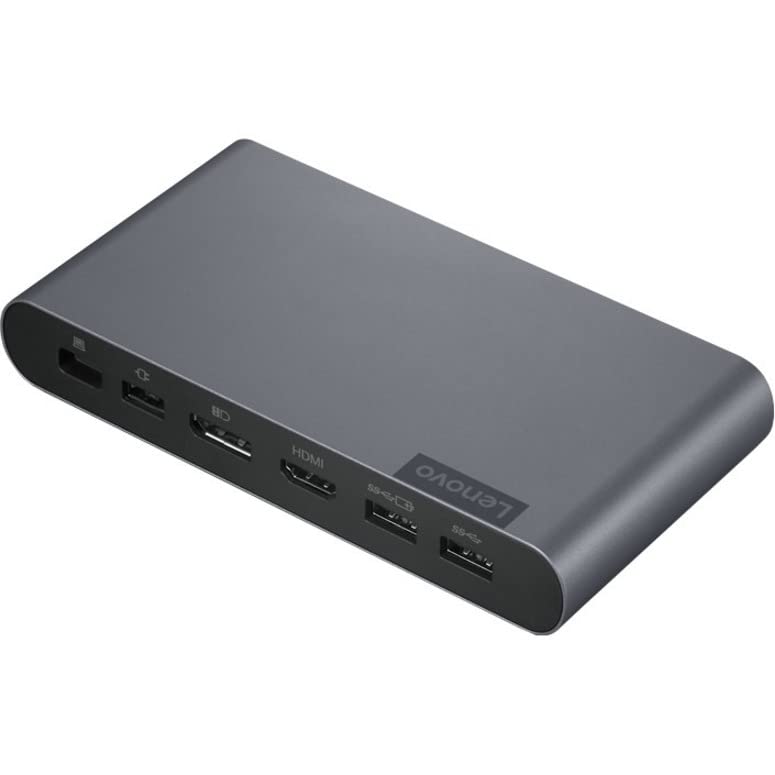 Lenovo Docking Station USB-C Universal Business Dock – Dual Display (1 DP 1.4 & 1 HDMI 2.0) – 65W Charging for Laptop (90W Power Adapter Included) – 3X USB-A & 2X USB-C Ports – Windows Compatible